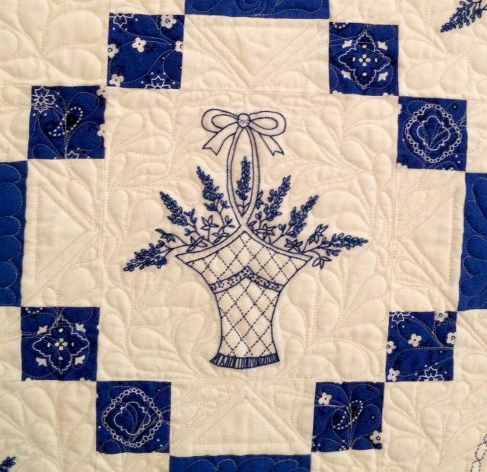 Bluebonnet Baskets Quilt/wall Hanging Digital Pattern - Etsy
