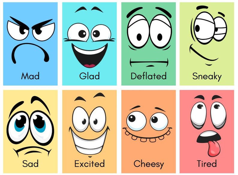 PECS / Flashcards for SEN ASD Emotions & Feelings / Autism / Cards - Etsy