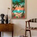 Tropical Vacation Poster – Colorful Beach Wall Art – Summer Vibes Print ...