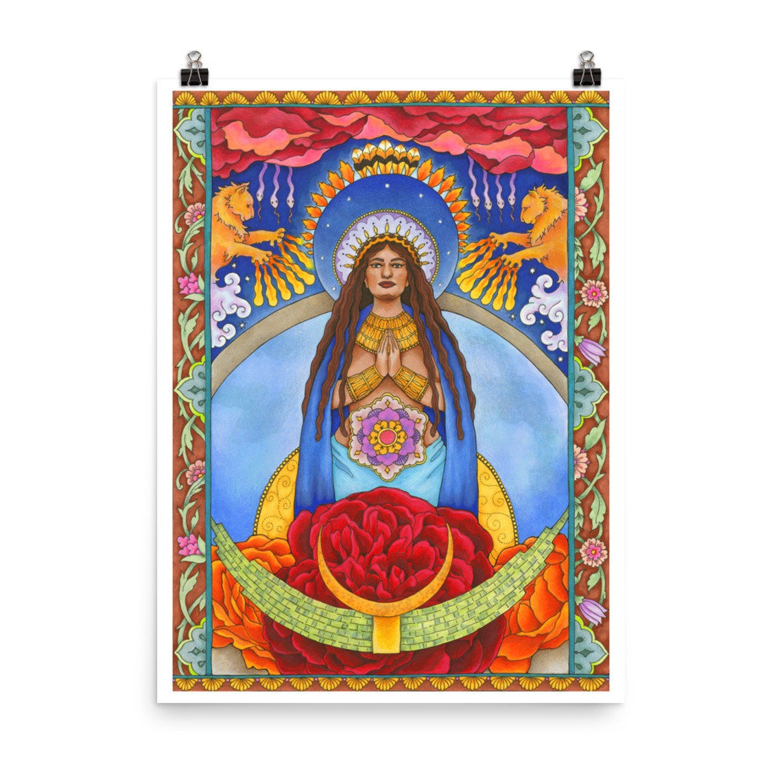 Goddess Asherah | Semitic Goddess | Goddess Art | Goddess Temple - Etsy