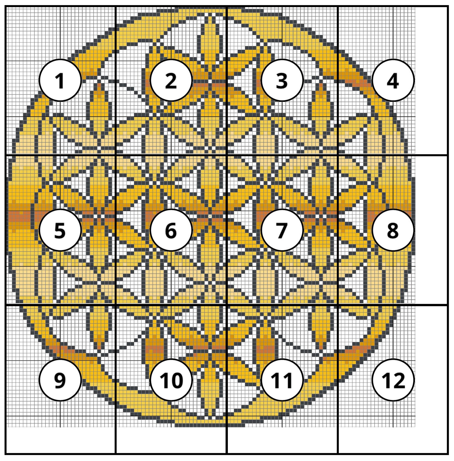 Gold + Silver Flower of Life Cross Stitch Pattern - Etsy