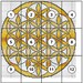 Gold + Silver Flower of Life Cross Stitch Pattern - Etsy