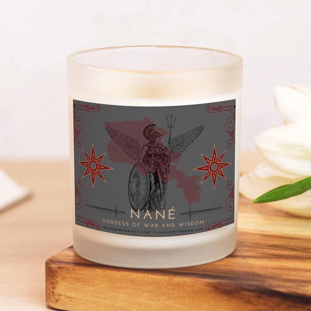 Nane, Armenian Goddess of War 11oz Frosted Glass Candle - Etsy