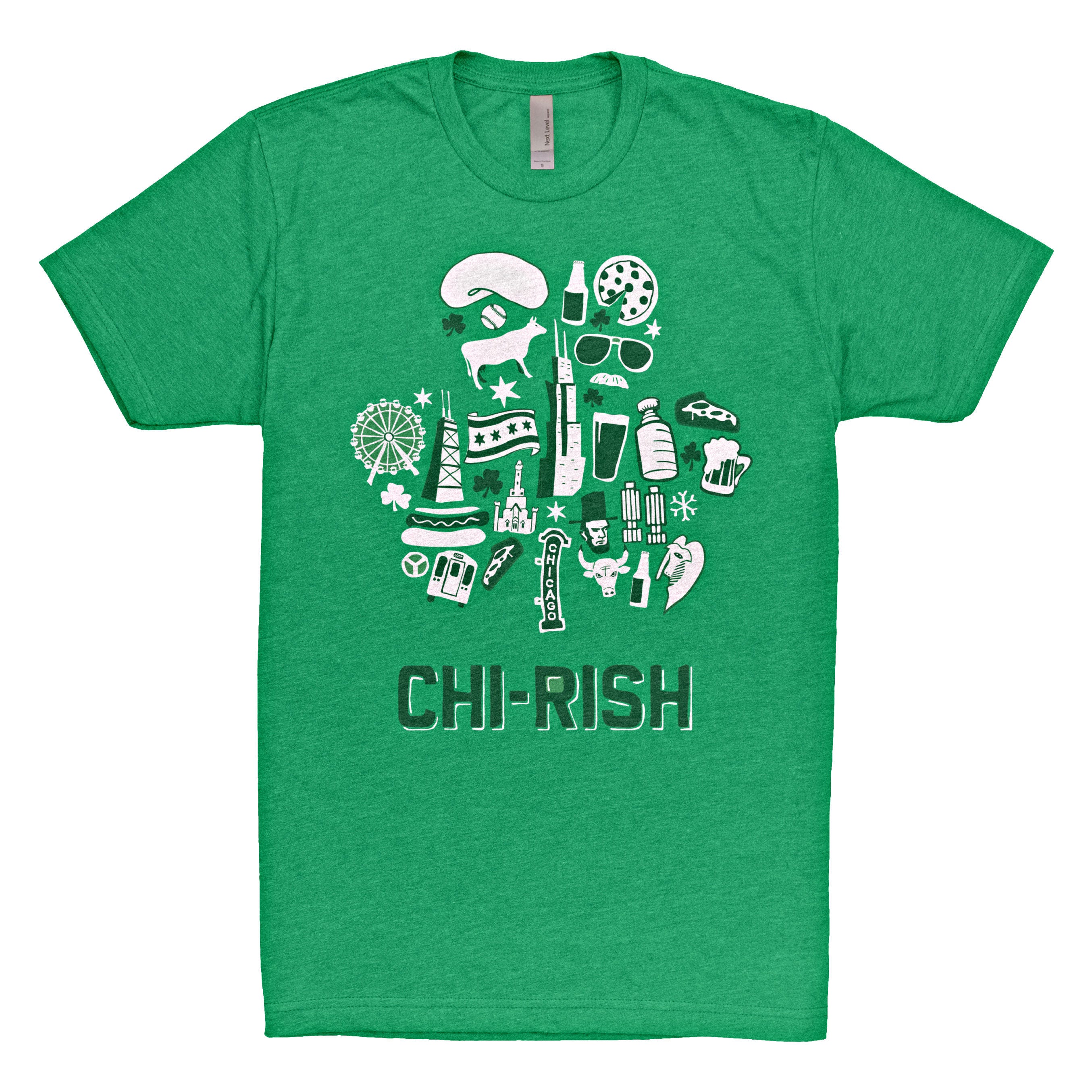 CHI-rish St. Patrick's Day Drink Chicago T-Shirt | Etsy