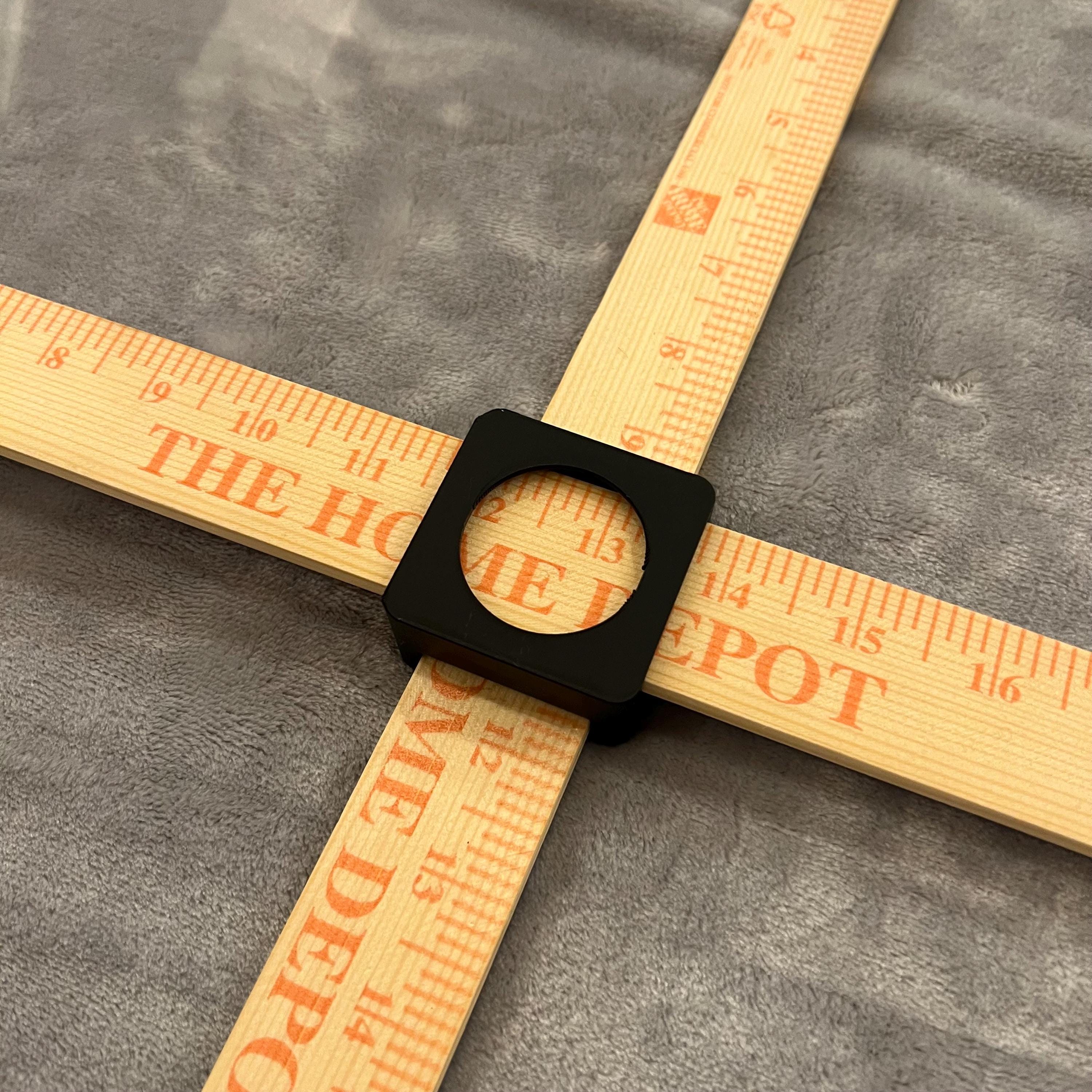 3D Printed Yardstick Adapter – Photo Measuring Tool for Clothing Resellers, T-square Guide, Fits ...