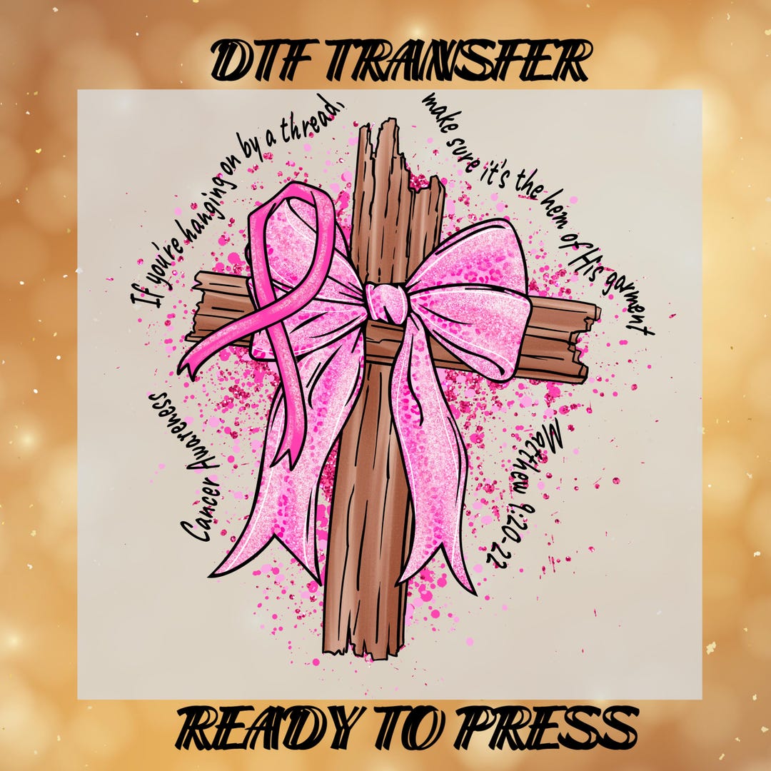 Coquette Cross DTF Transfer, Faith Christian Ready to Press, Trending ...