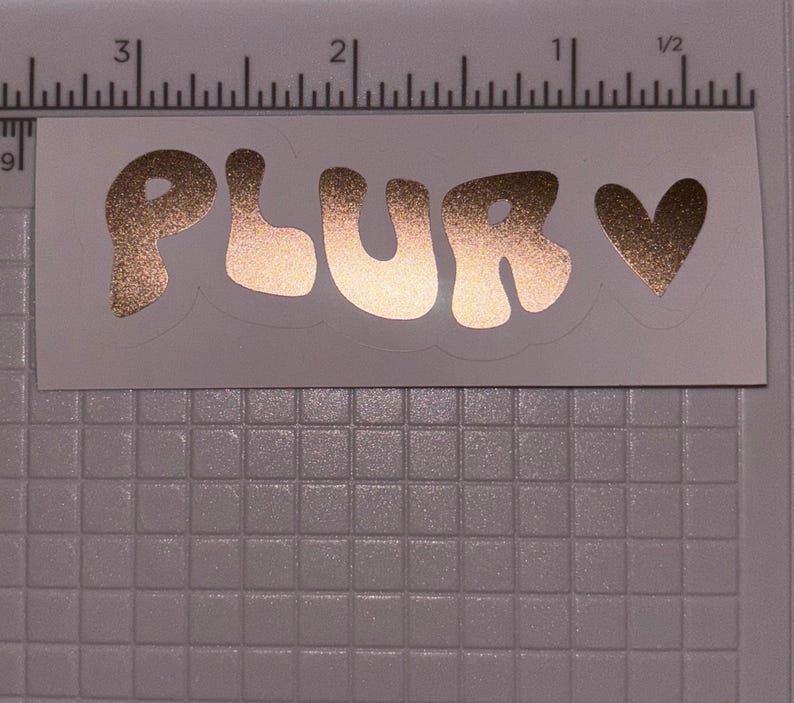 PLUR Vinyl Decal EDM Sticker | Car Bumper Stickers, Laptop Decal, Water ...