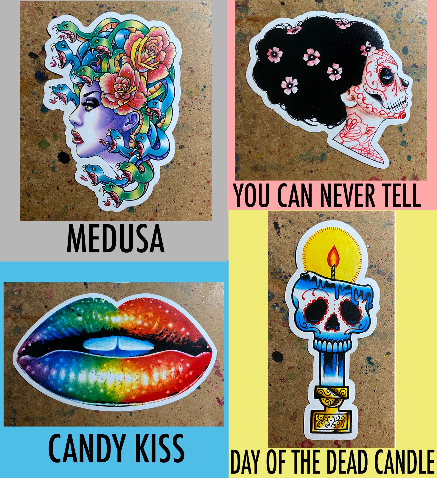 PICK Your OWN SET of Full Color Stickers Vinyl Stickers Old - Etsy