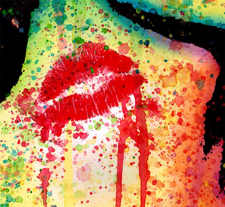 Art Print Intoxicated Colorful Edgy Alternative Punk Rock - Etsy