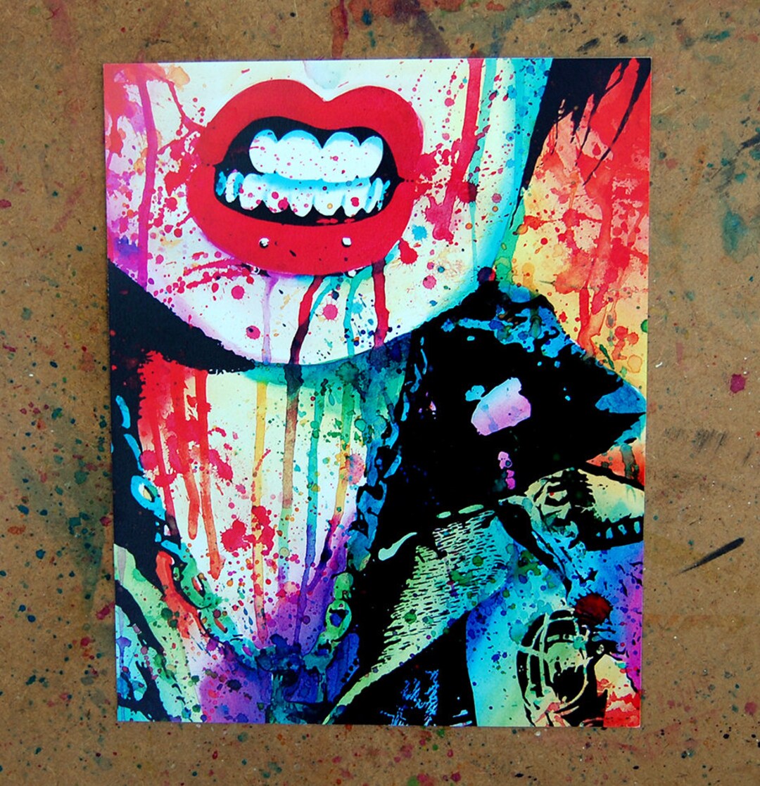 Art Print Try Me Poster Edgy Alternative Punk Rock Riot - Etsy