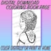 Digital Download Print Your Own Coloring Book Outline Page Sweet Heart ...