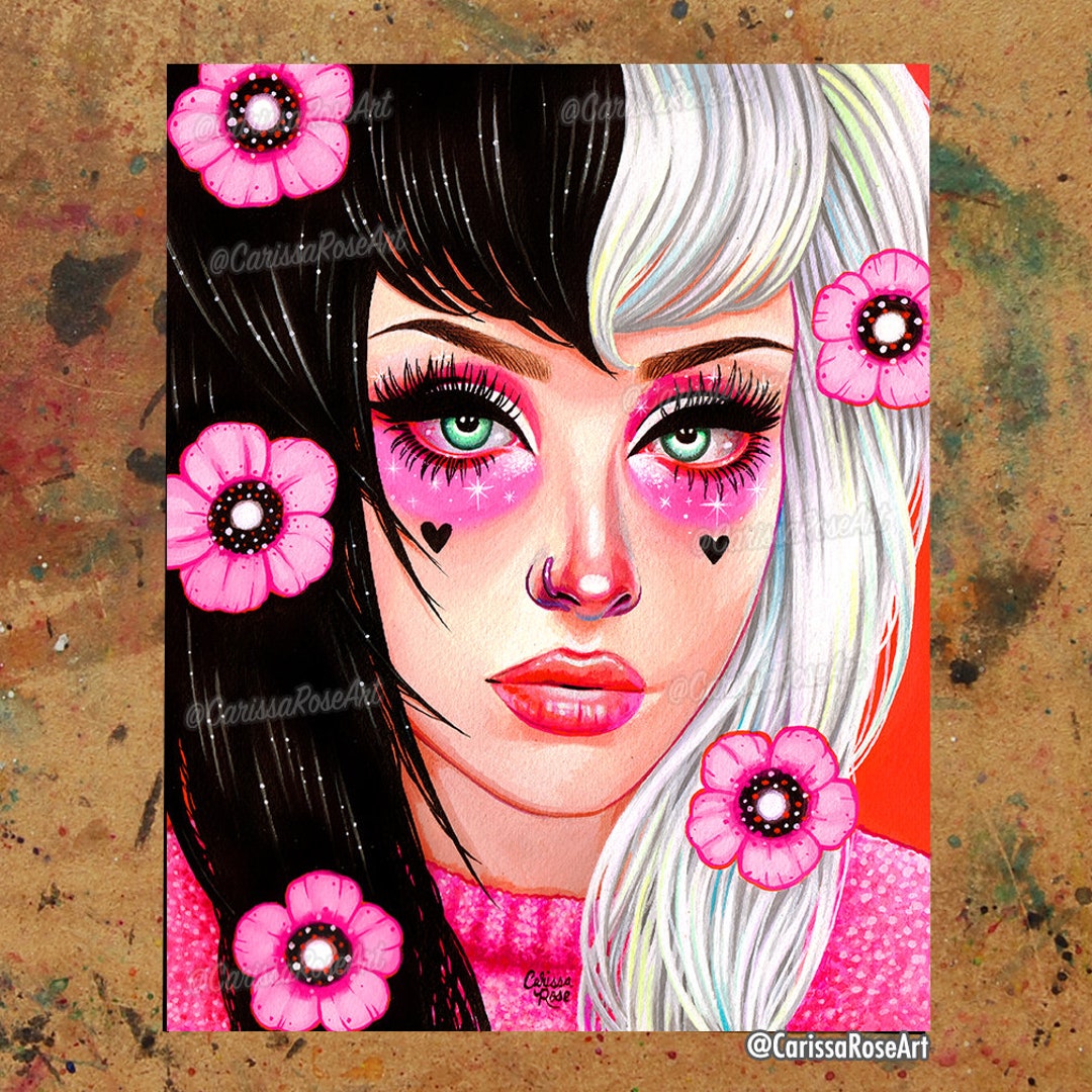 Art Print | Split Hearts | Poster | Poster | Tapestry | Metal Print ...