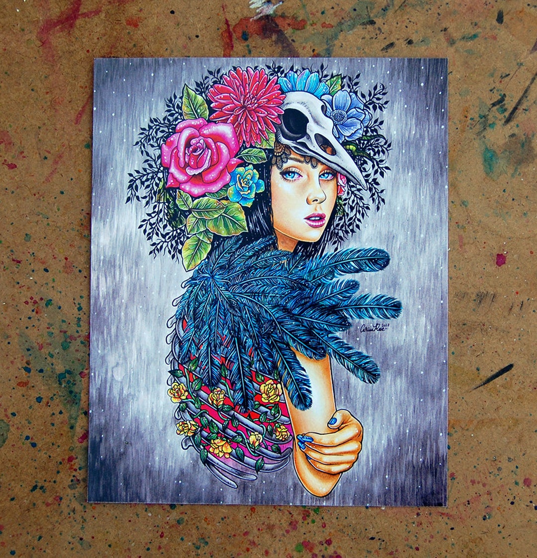 Art Print Fade Away Poster Limited Edition Skeleton - Etsy