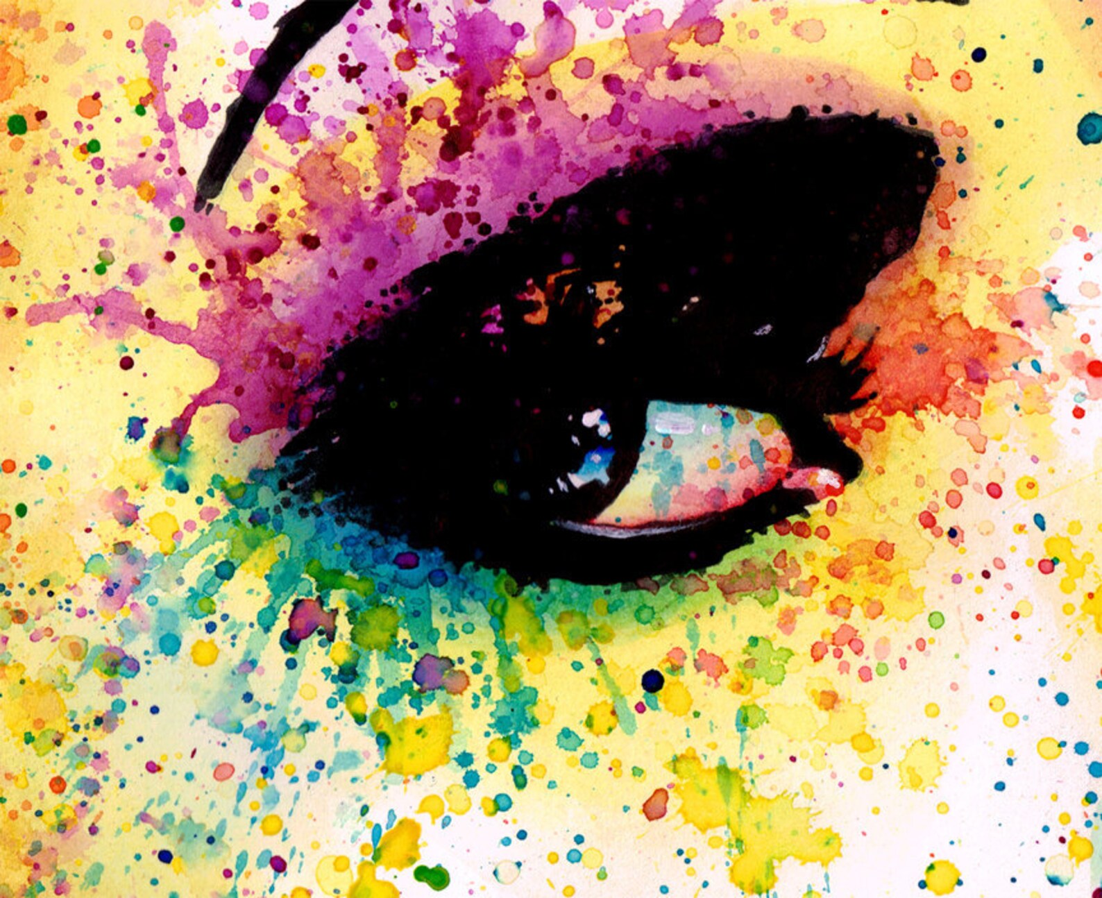 Art Print Intoxicated Colorful Edgy Alternative Punk Rock - Etsy