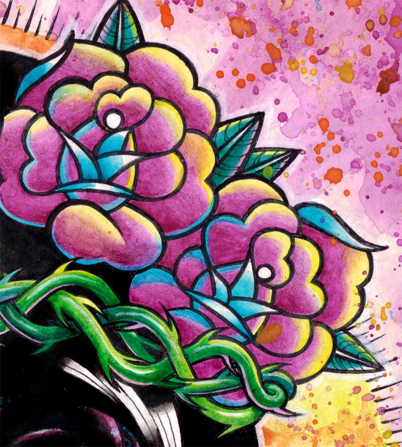 Art Print Somewhere in the Between Poster Colorful Day - Etsy