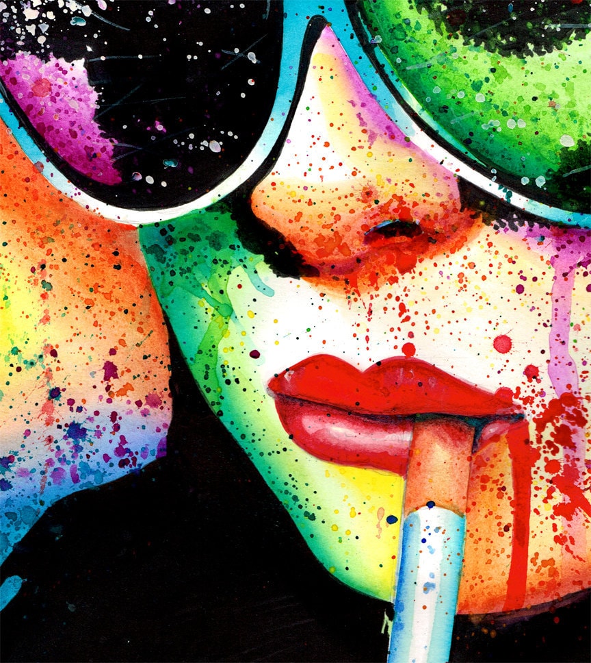 Pop Art Signed Print Poster Punk Rock Popart Horror Splatter - Etsy