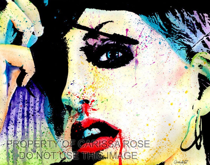 Art Print Beauty With an Edge Poster Style Colorful Edgy - Etsy