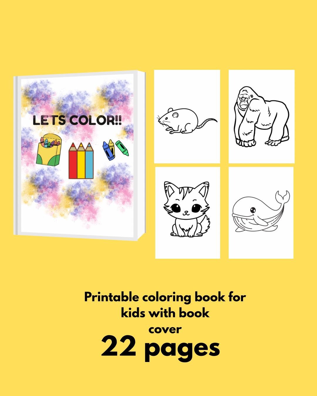 Colorcritters – Printable Animal Fun for Kids | Coloring Book - Etsy