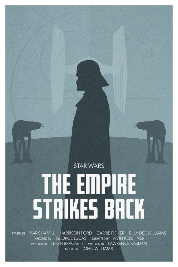 The Empire Strikes Back Minimalist Poster