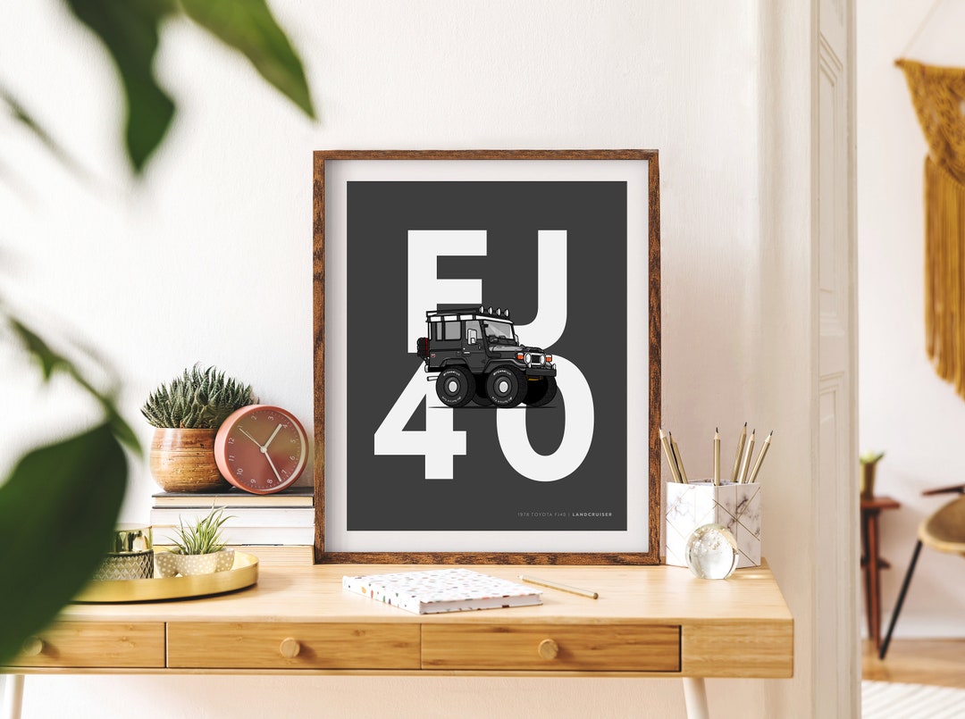 Toyota Landcruiser FJ40 | FJ40 Poster | Landcruiser Art | Offroad ...