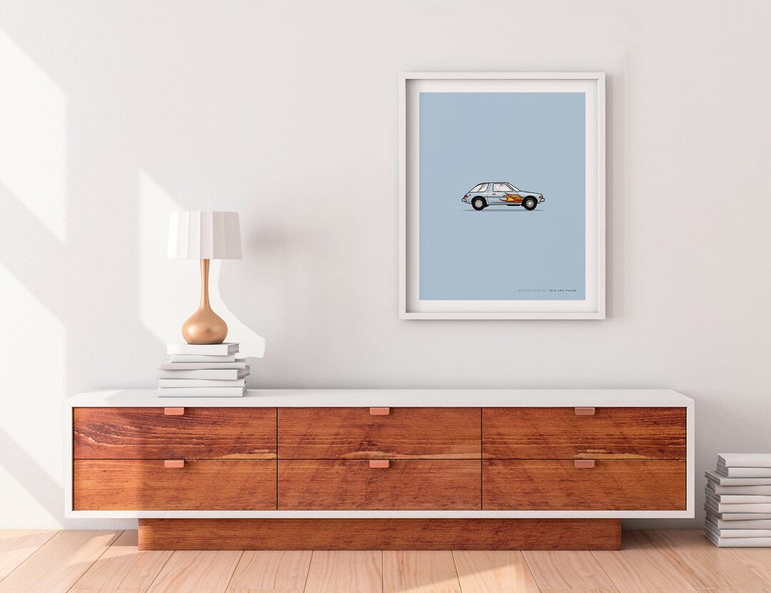 AMC Pacer, Wayne's World Poster Print, Movie Car Poster, Room Decor ...