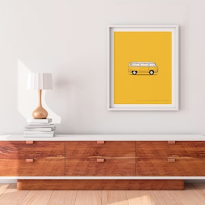 VW T2 Microbus, Little Miss Sunshine Poster Print, Movie Car Poster ...