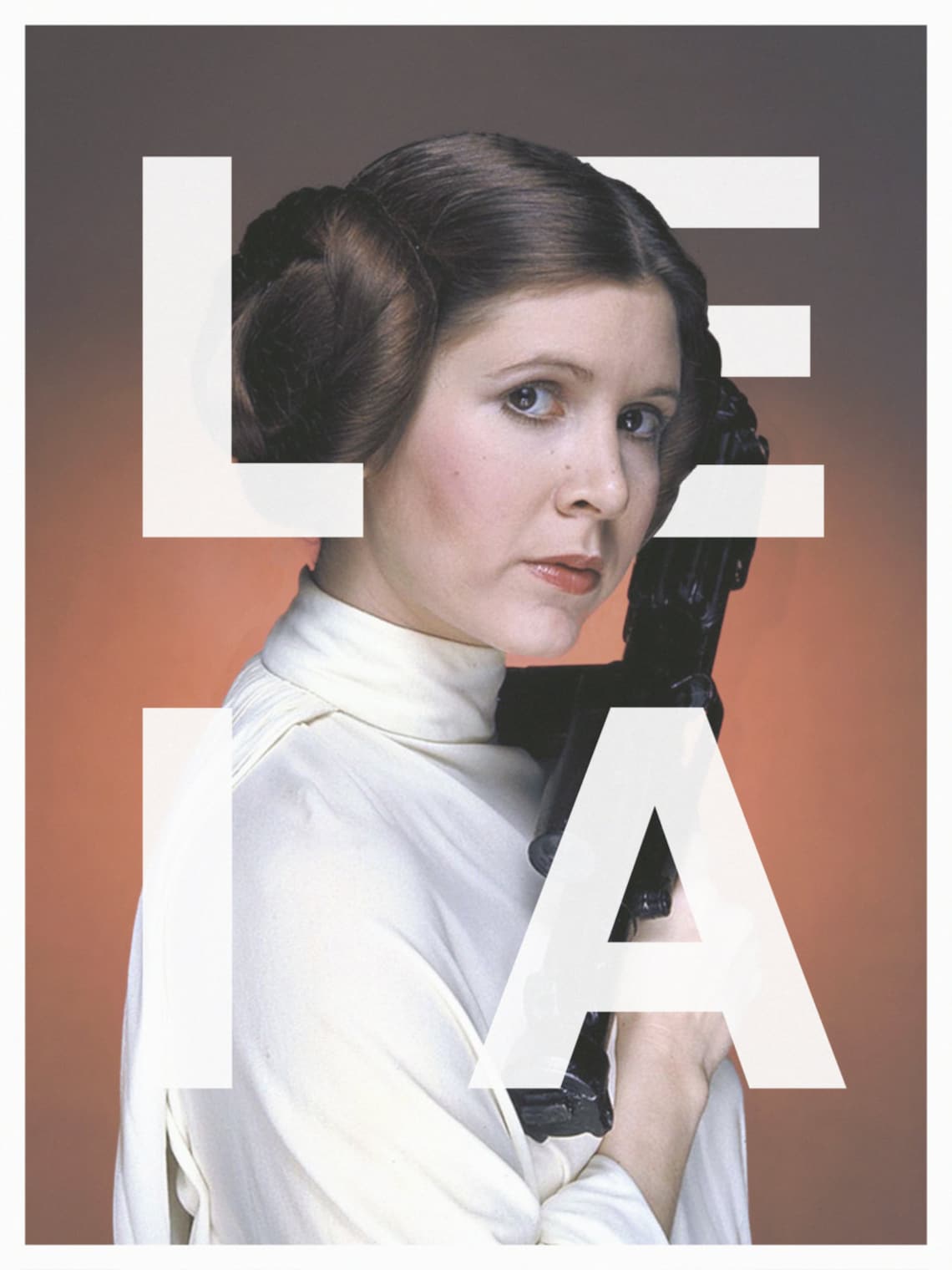 Princess Leia Modern Poster Star Wars Wall Art Printable | Etsy