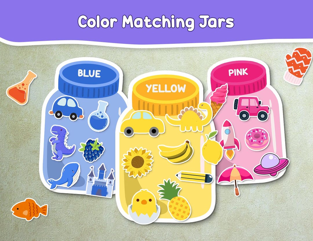 Color Matching Activity for Kids, Toddler Color Printables, Montessori ...