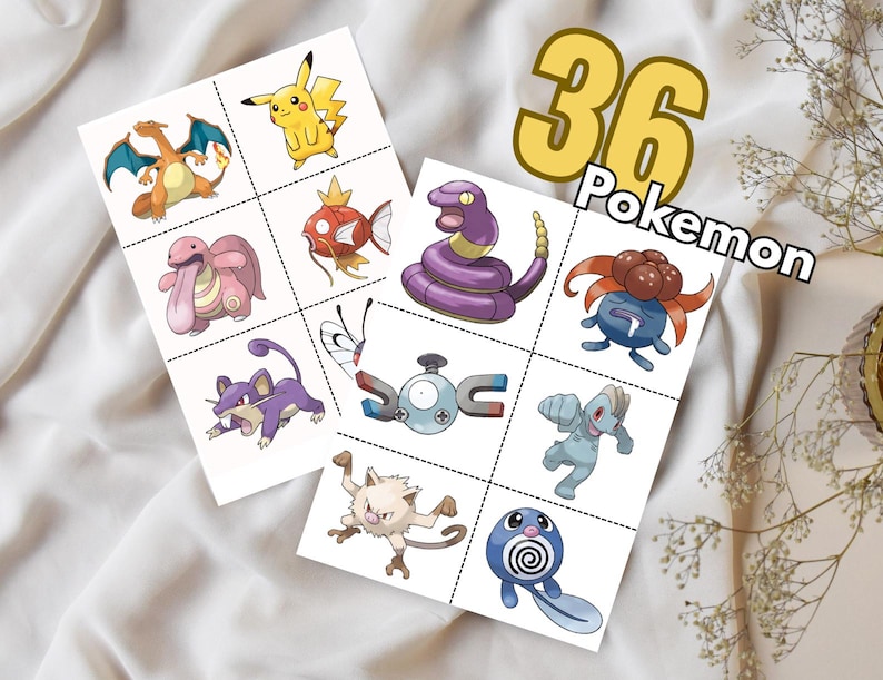 Pokemon Scavenger Hunt Activity Pack, Printable Party Game for Kids ...