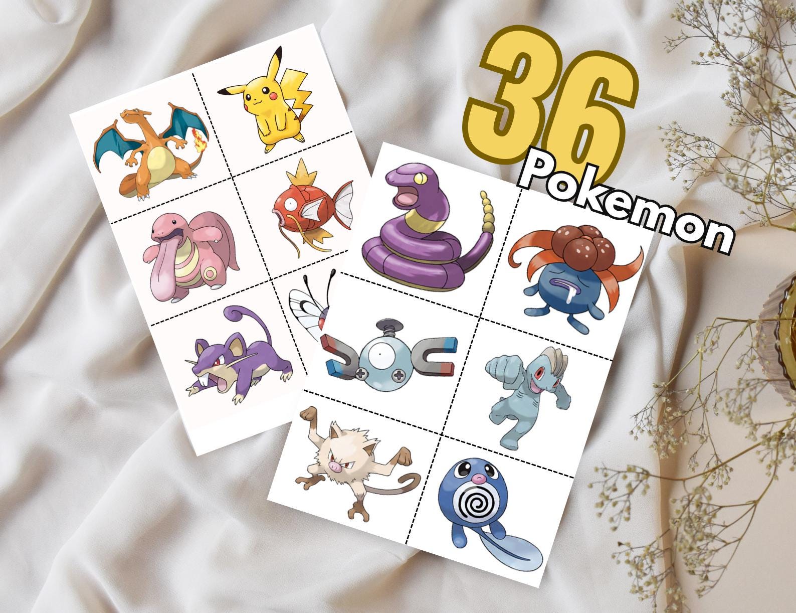 Pokemon Scavenger Hunt Activity Pack, Printable Party Game for Kids ...