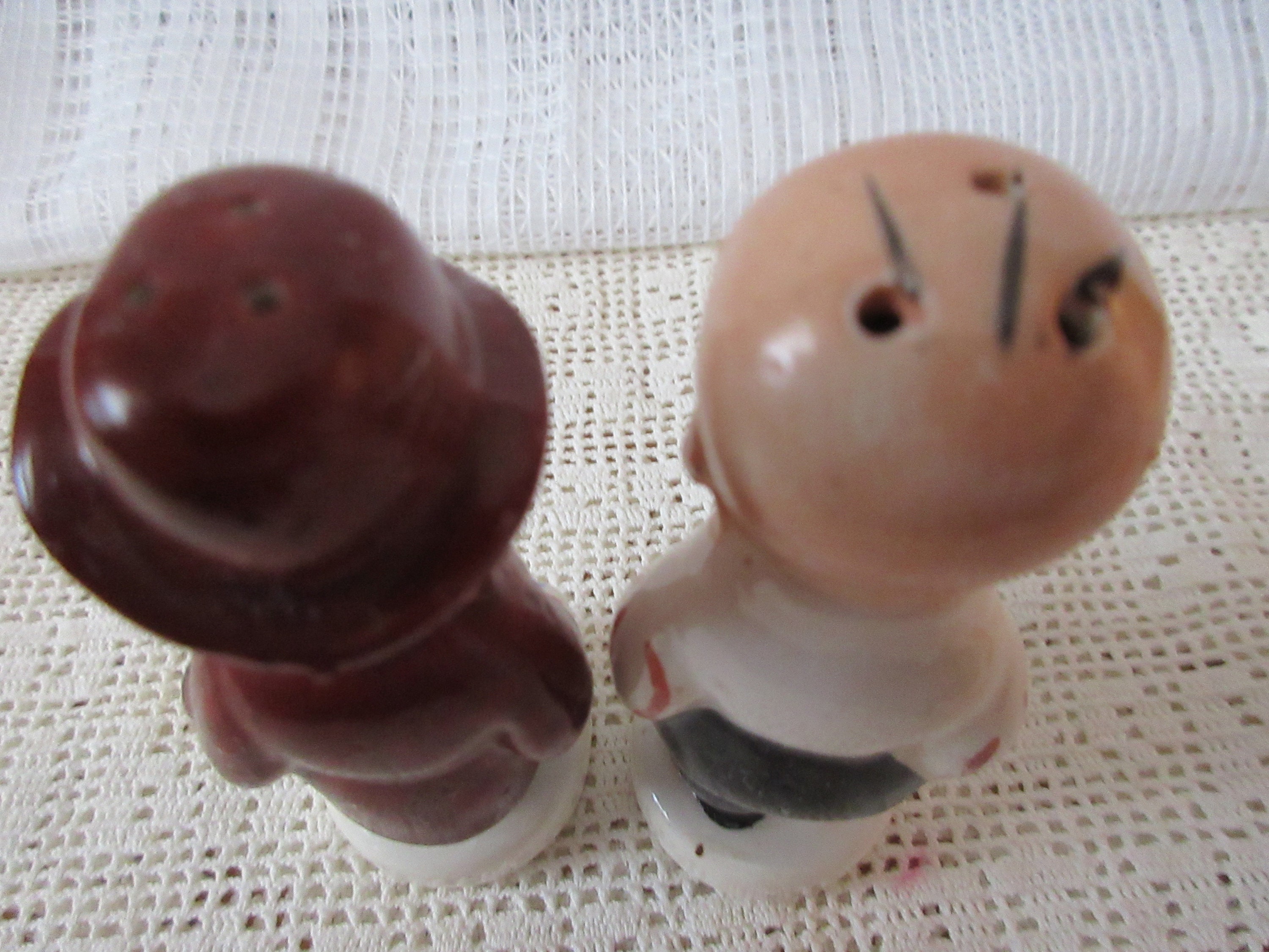 Grumpy Old Men with Pipes Salt and Pepper Shakers - vintage ...
