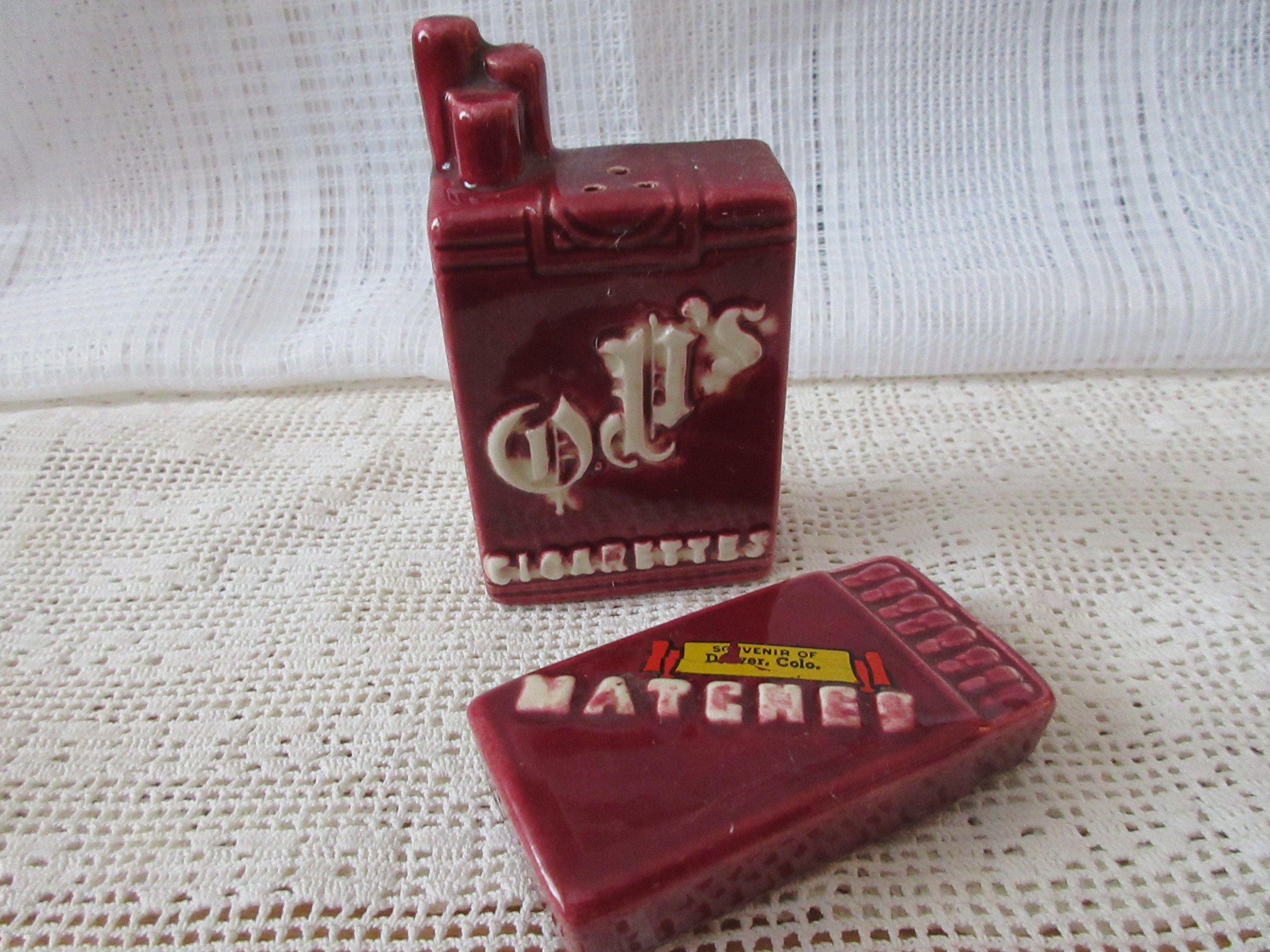 Cigarettes and Matches salt and pepper shakers - vintage, collectible ...