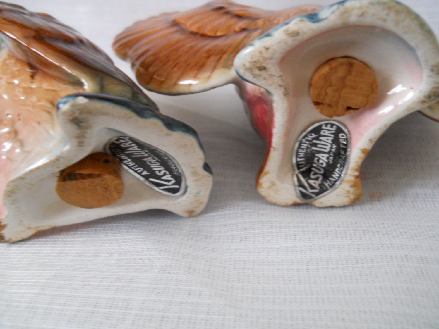Kasuga Ware Quail Salt and Pepper Shakers - vintage, collectible, birds ...