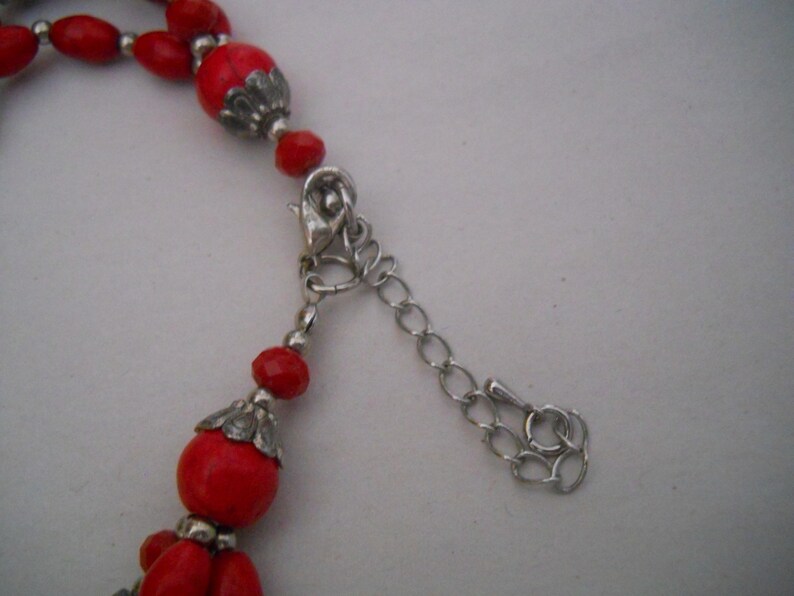 Three Strand Beaded Necklace - Etsy