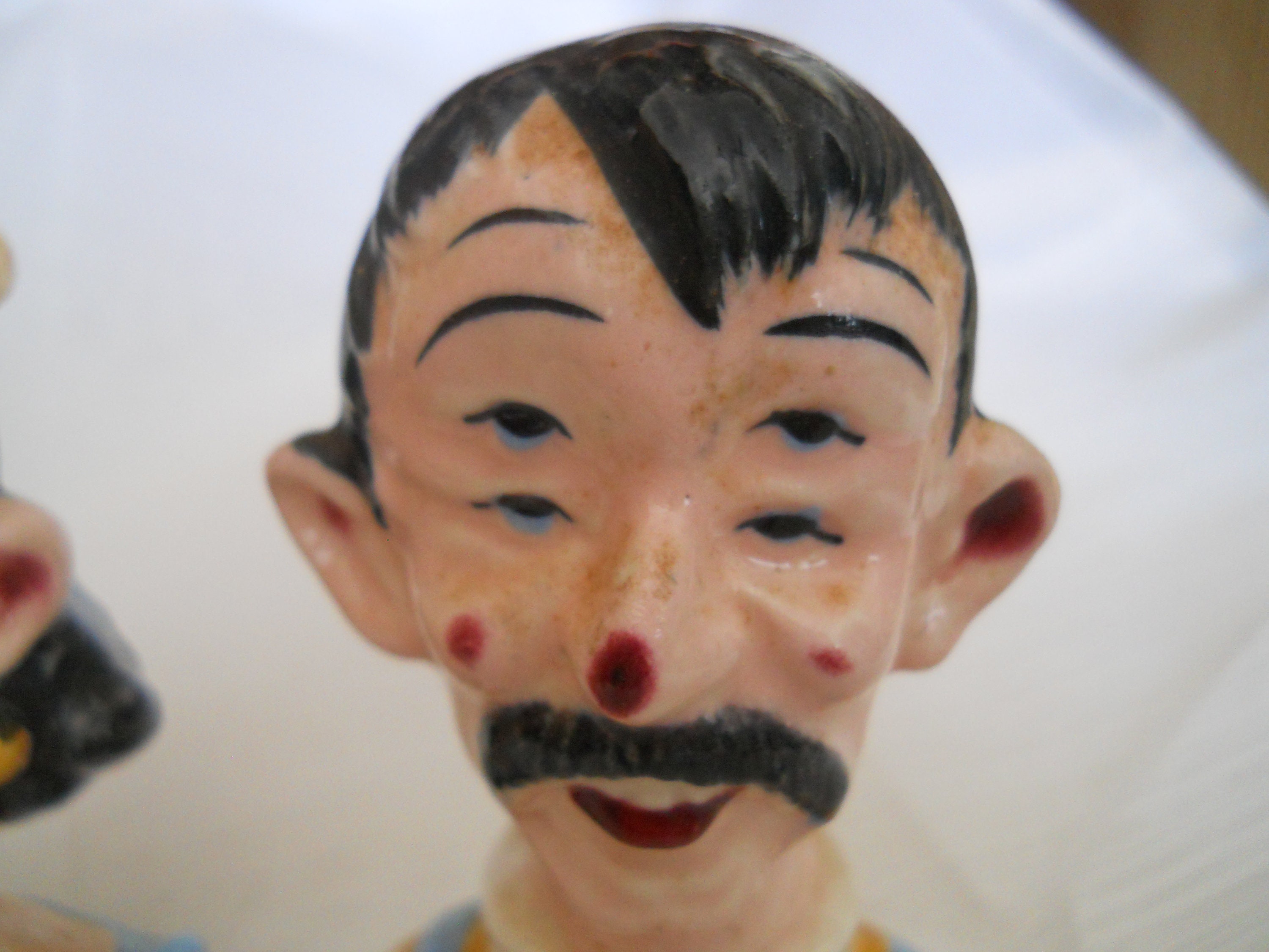 Four Eyed Man and Woman Salt and Pepper Shakers - vintage, collectible ...