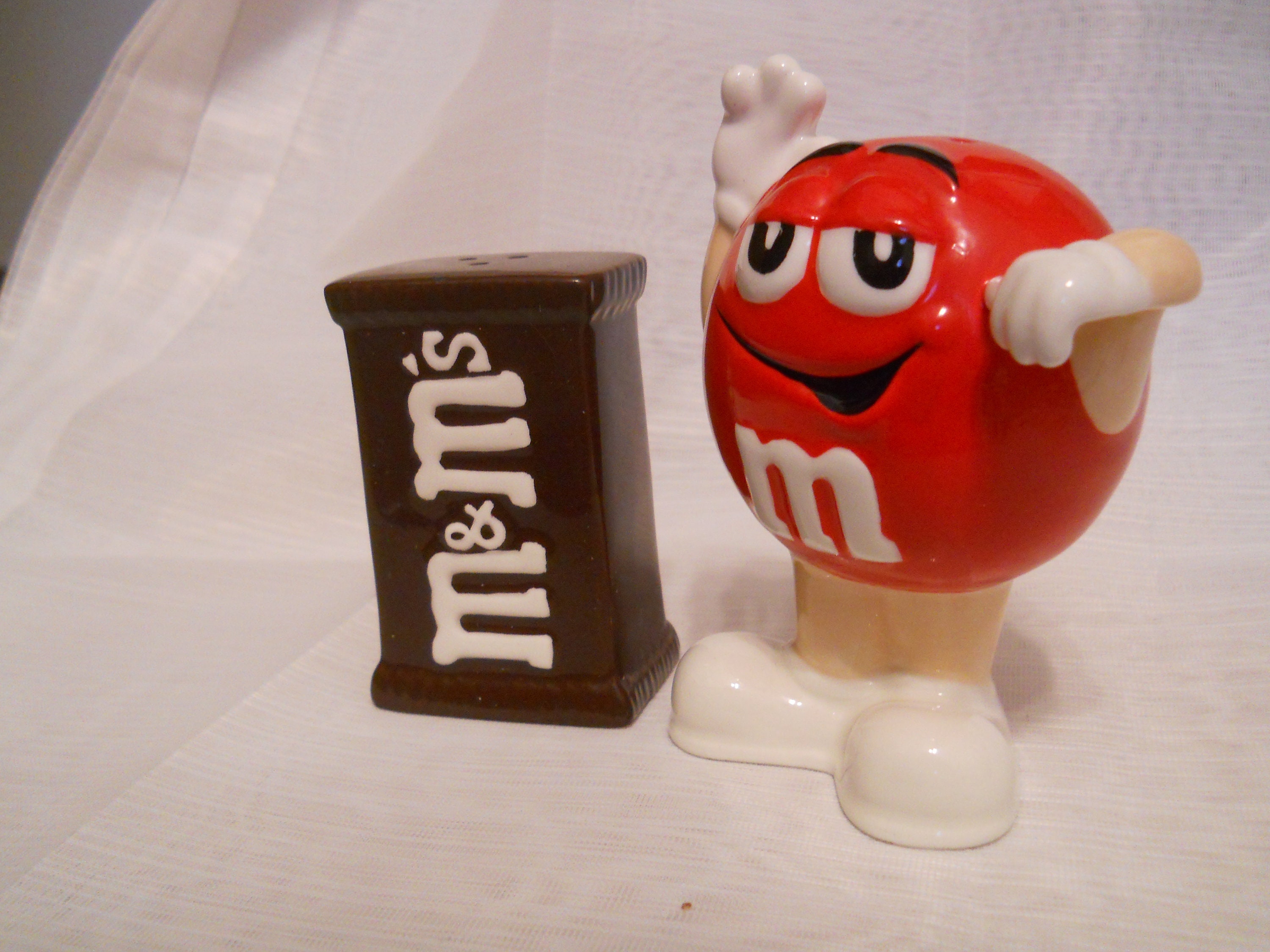 Red M&M and Package Salt and Pepper Shakers - vintage, collectible ...