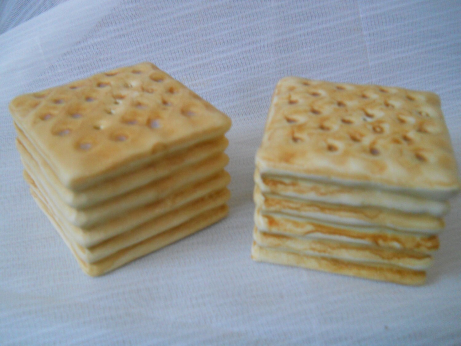 Saltine Cracker Salt and Pepper Shakers - vintage, collectible, food ...