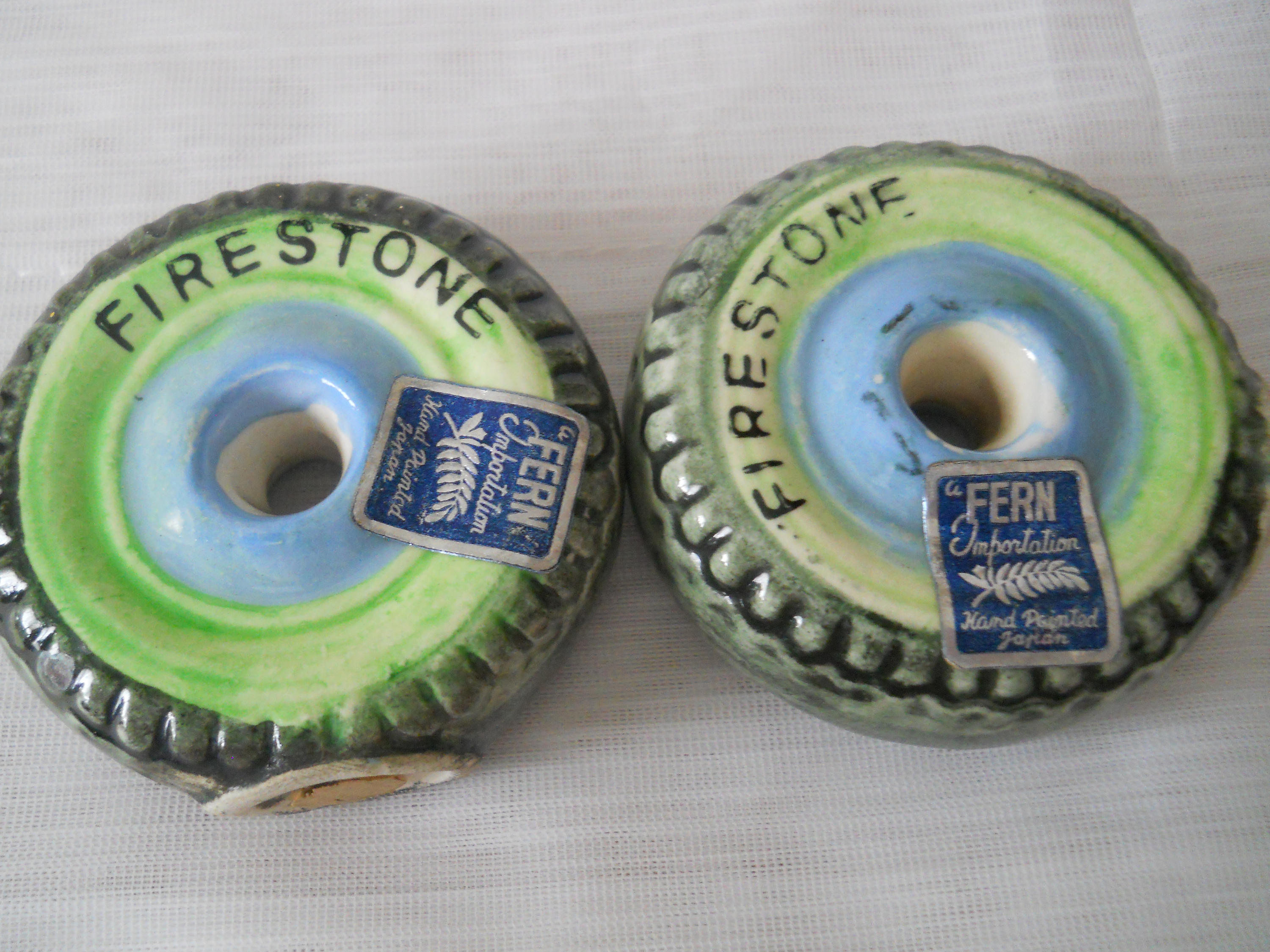 Firestone Tires Salt and Pepper Shakers - vintage, collectible, advertising