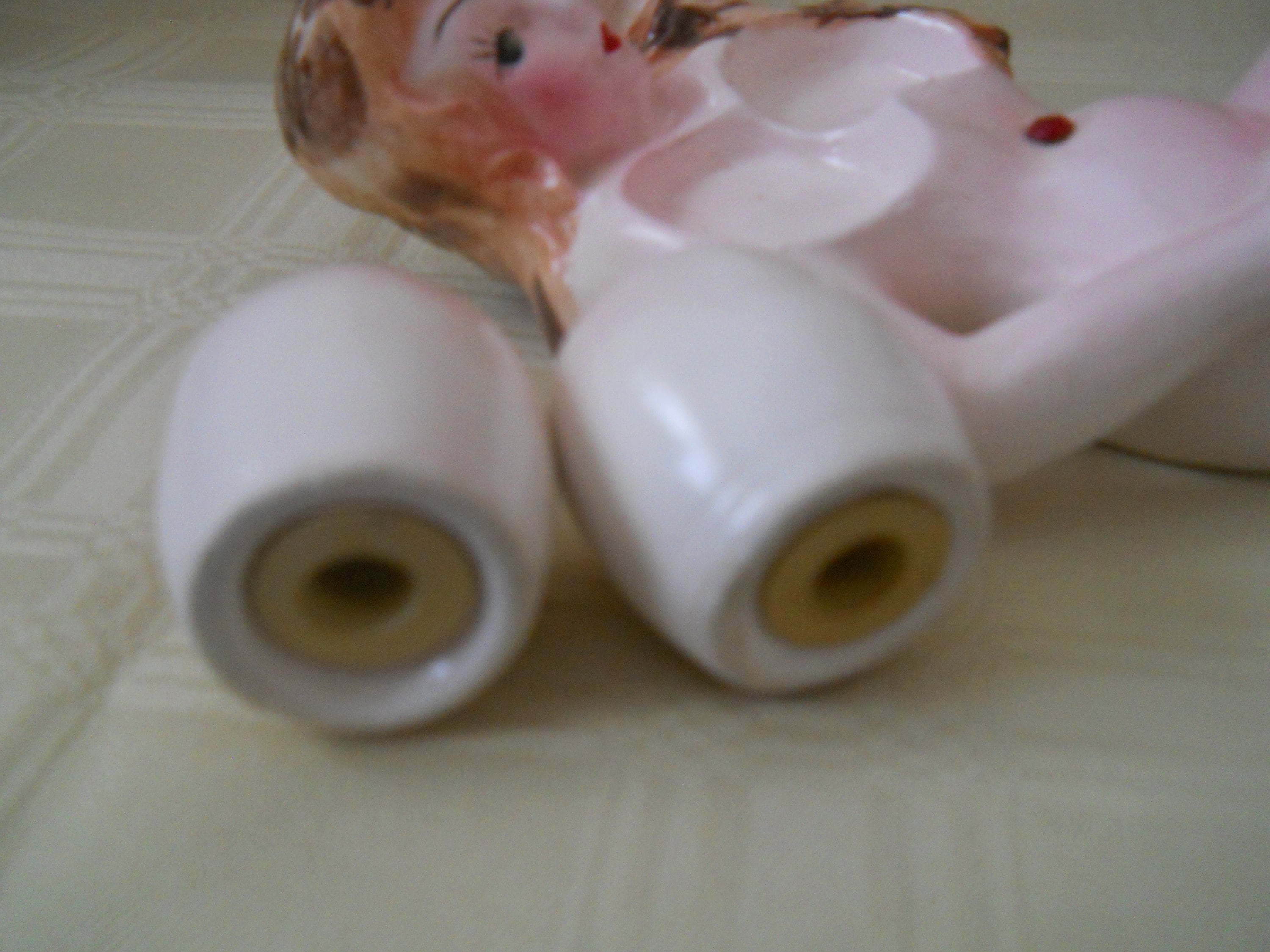 Naked Lady Salt and Pepper Shakers - vintage, collectible, Japan