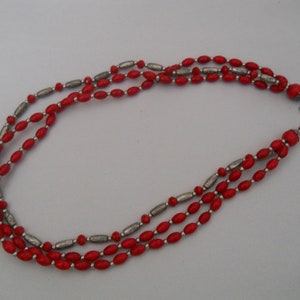 Three Strand Beaded Necklace - Etsy