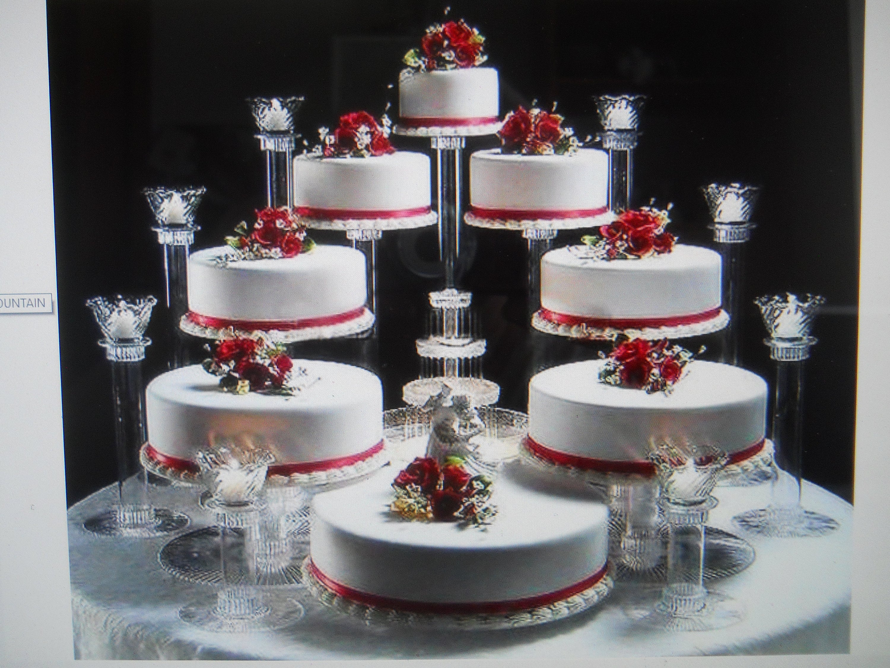 8 Tier Cascade Cake Stand Set - wedding, birthday, celebration
