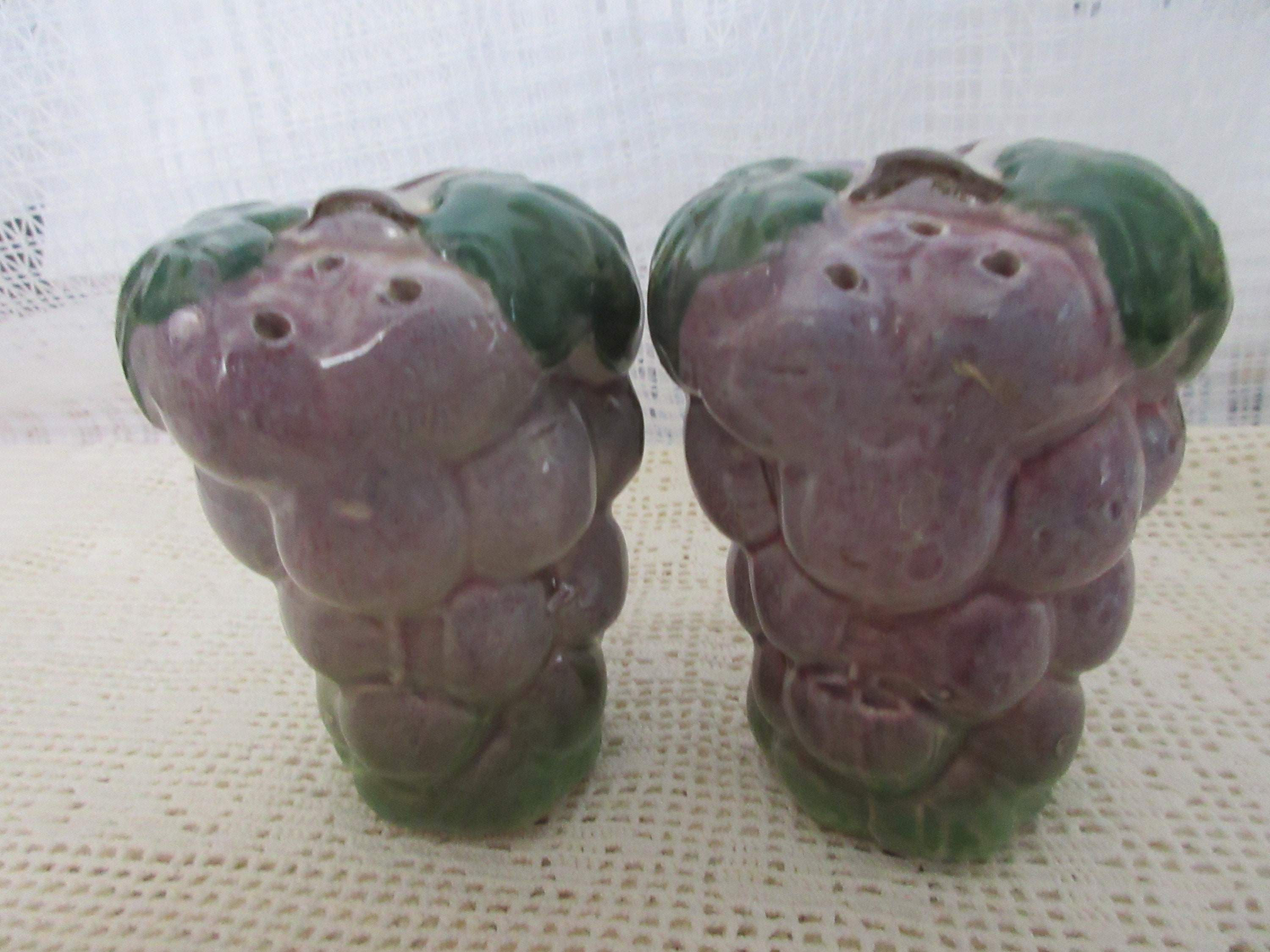 Anthropomorphic Grape salt and pepper shakers - vintage, collectible ...