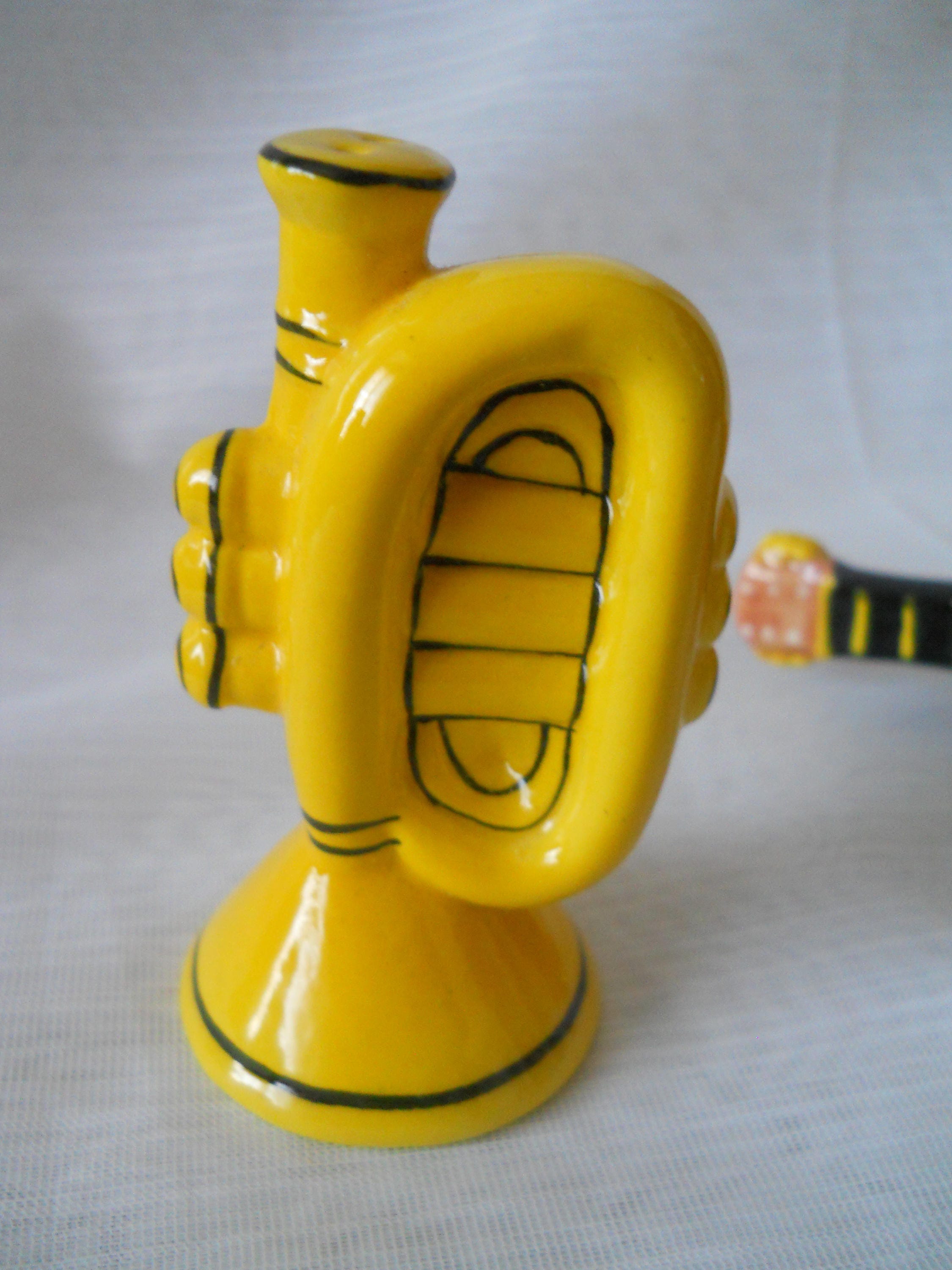 Guitar and Trumpet Salt and Pepper Shakers - vintage, collectible ...