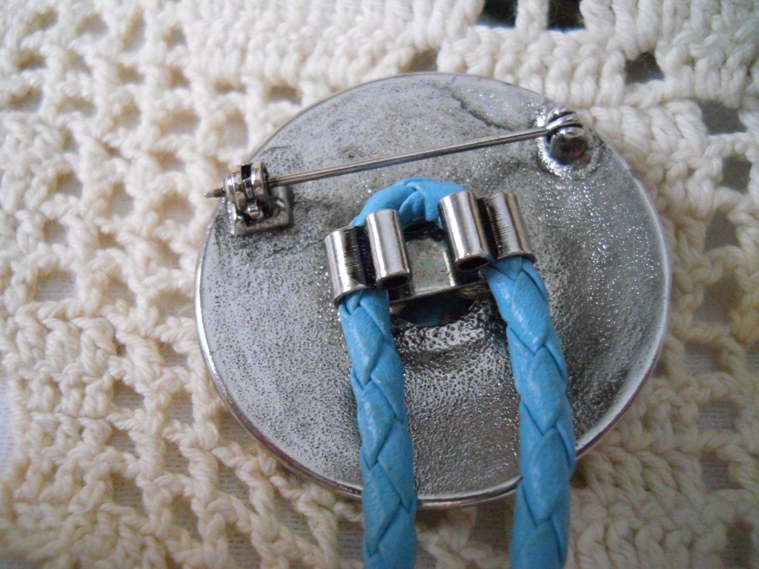Turquoise Bolero Pin - vintage, collectible, brooch