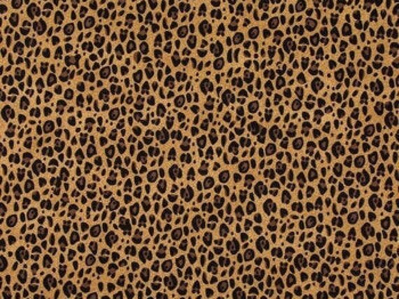 Cheetah leopard animal print 100% quality cotton fabric by the | Etsy