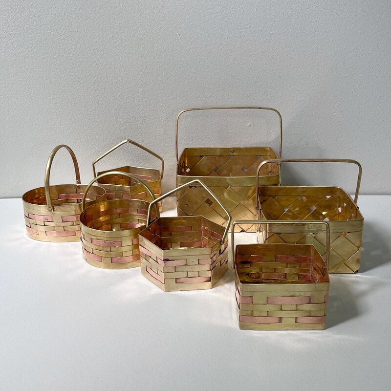 Small Metal Basket - Etsy