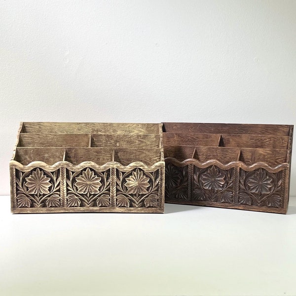 Wood Mail Organizer - Etsy