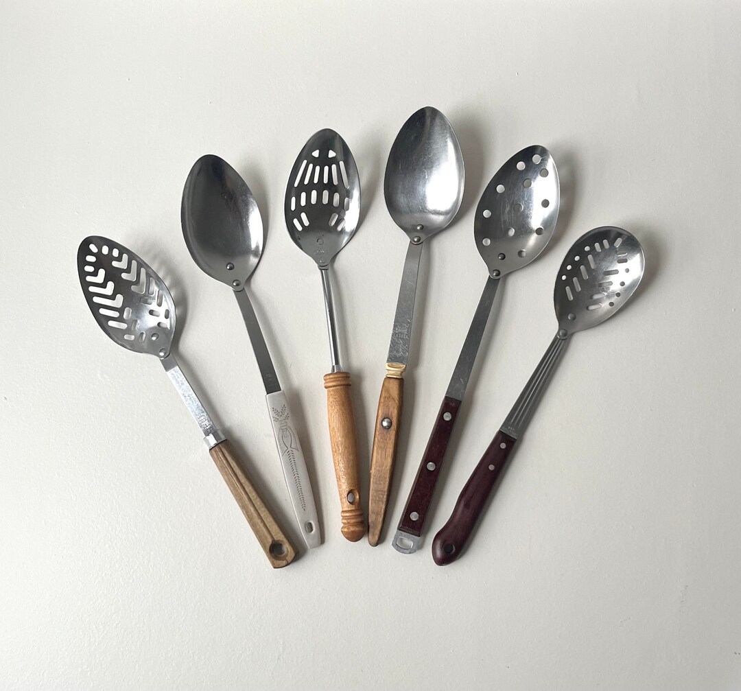 You Choose Vintage Slotted Spoons & Serving Spoons / Stainless Steel ...