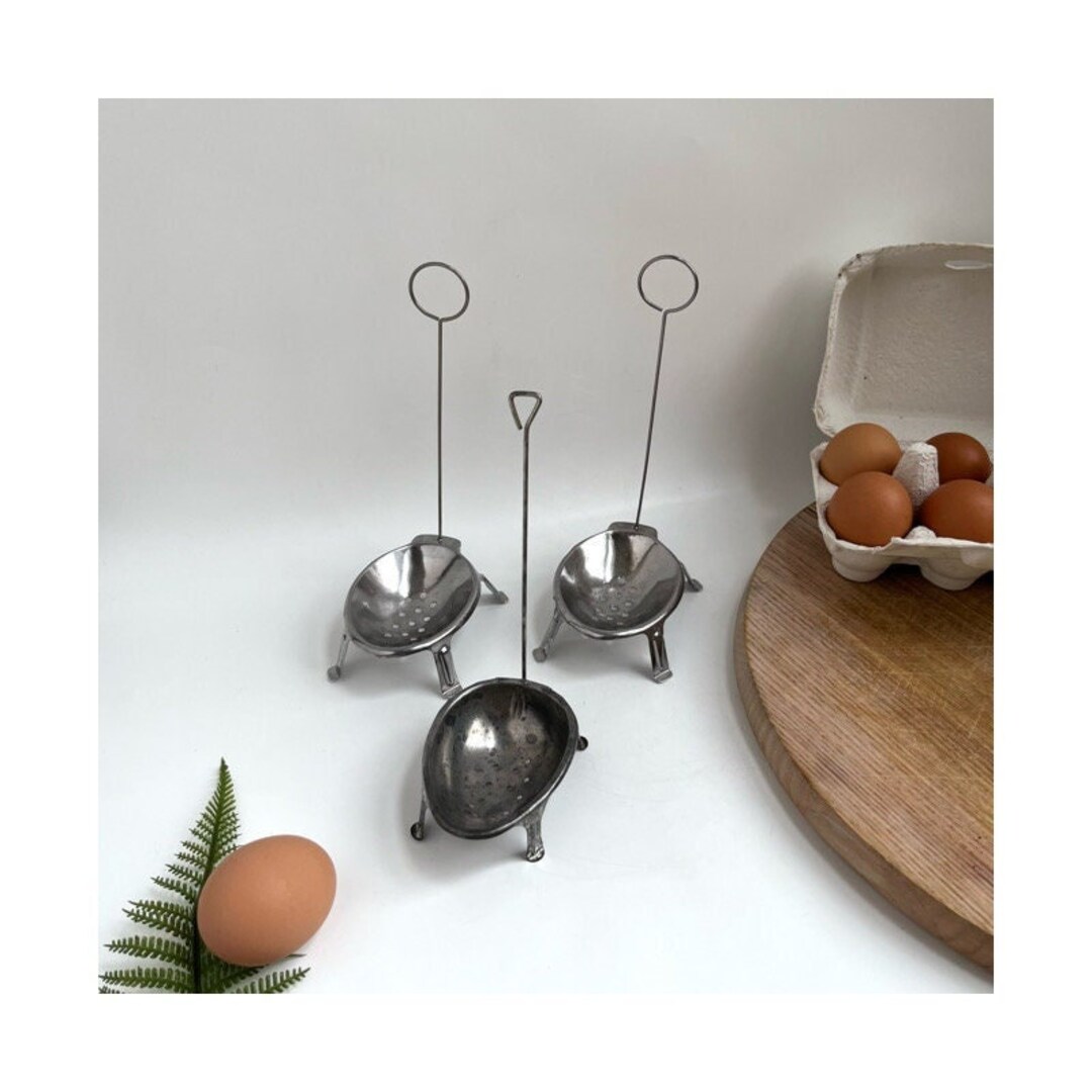 Vintage Egg Dipper / Aluminum Egg Boiler / Vintage Egg Poacher - Etsy
