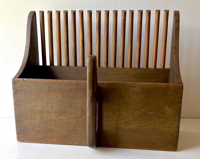 Vintage Cranberry Rake, XL Wooden Berry Picker, 16.5" Wide Blueberry ...